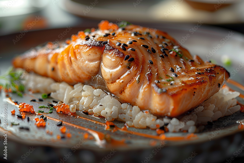 Seared salmon nigiri, with a slightly torched top, Seared Salmon Nigiri ...