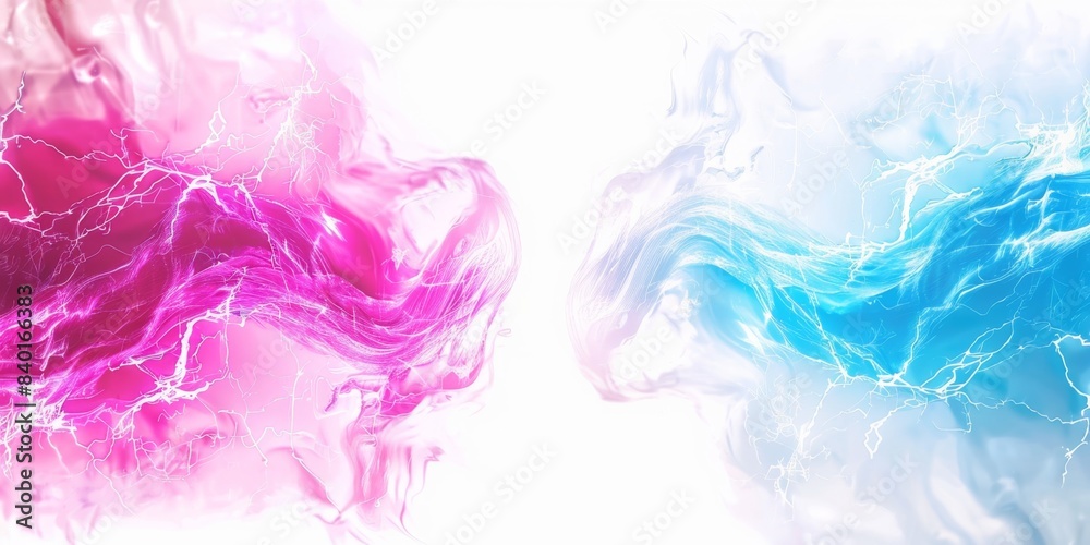 Vibrant Fusion of Blue and Pink: Embracing Green Energy on World ...