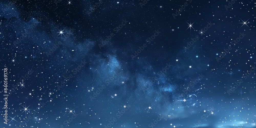 A starry sky effect, natural scenery, shock, wish, New Year, hope ...