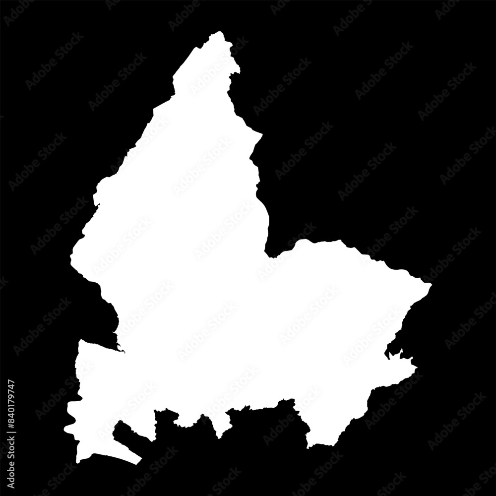 Shkoder county map, administrative subdivisions of Albania. Vector ...