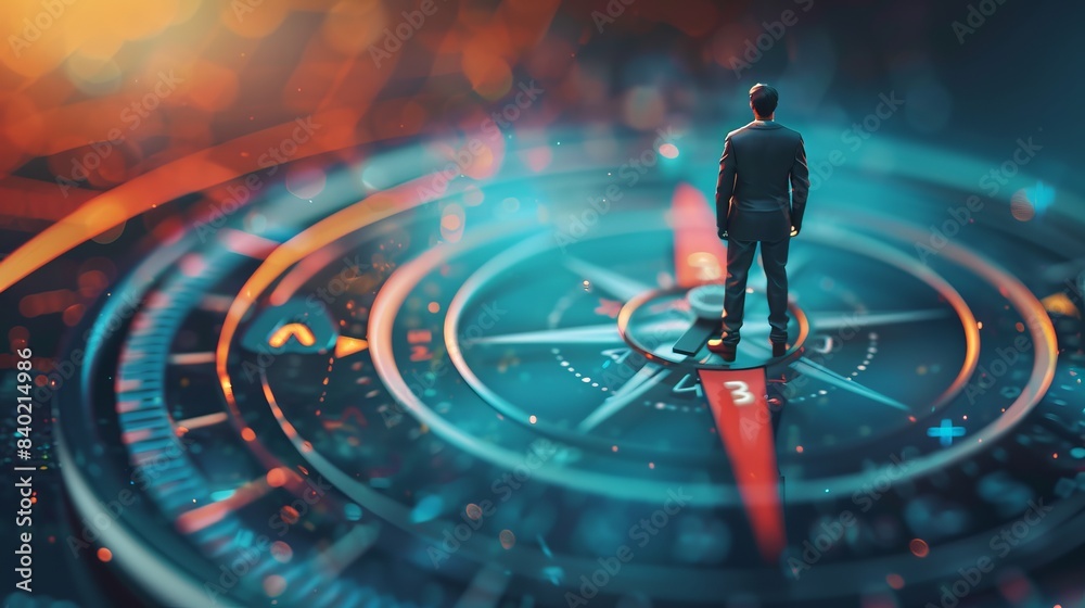 compass and an explorer representing business vision, mission, and ...