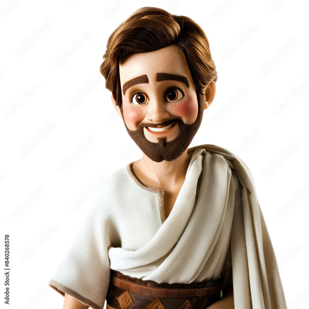 Jesus action figure in 3d style with transparent. clip art. Stock ...