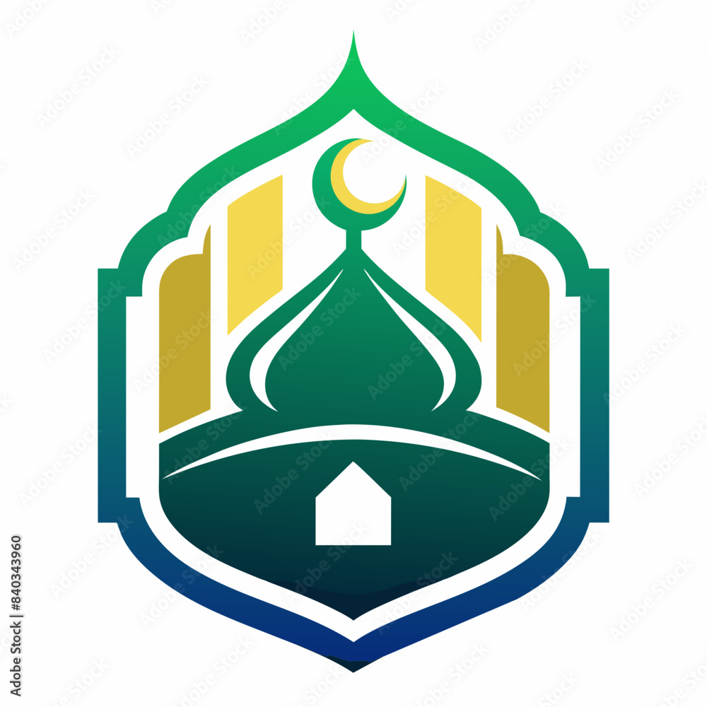 Muslim Sign Logo Design Stock Vector | Adobe Stock