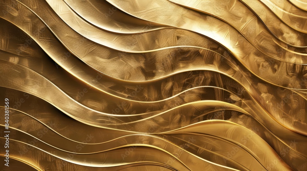 luxurious golden metal texture with intricate brushed patterns creating ...