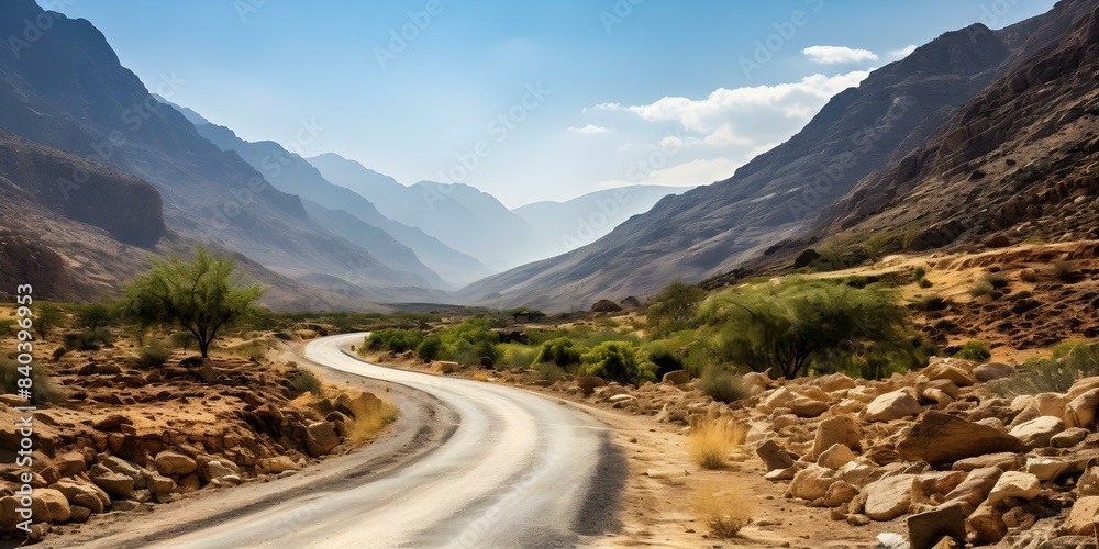 Exploring the Scenic Hajar Mountains on a Dirt Road in Dubai UAE ...