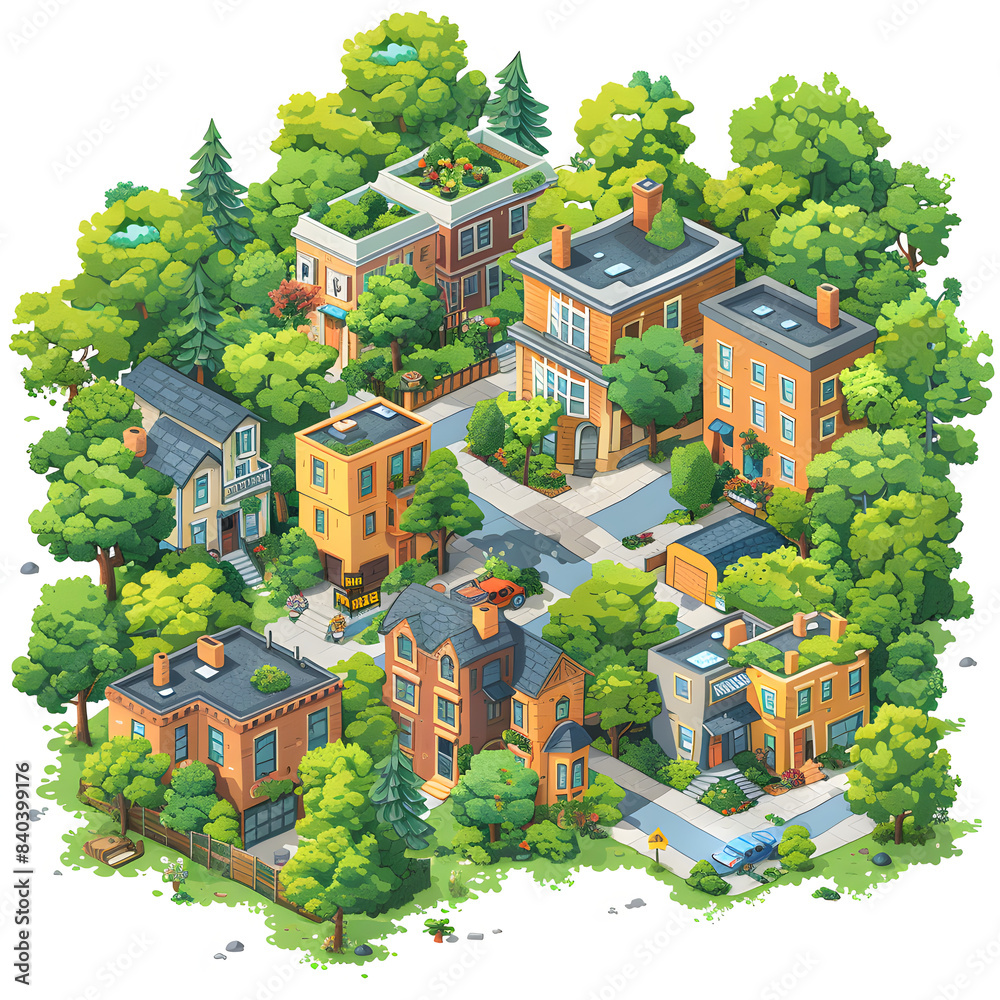 educational poster on sustainable urban living benefits with ...