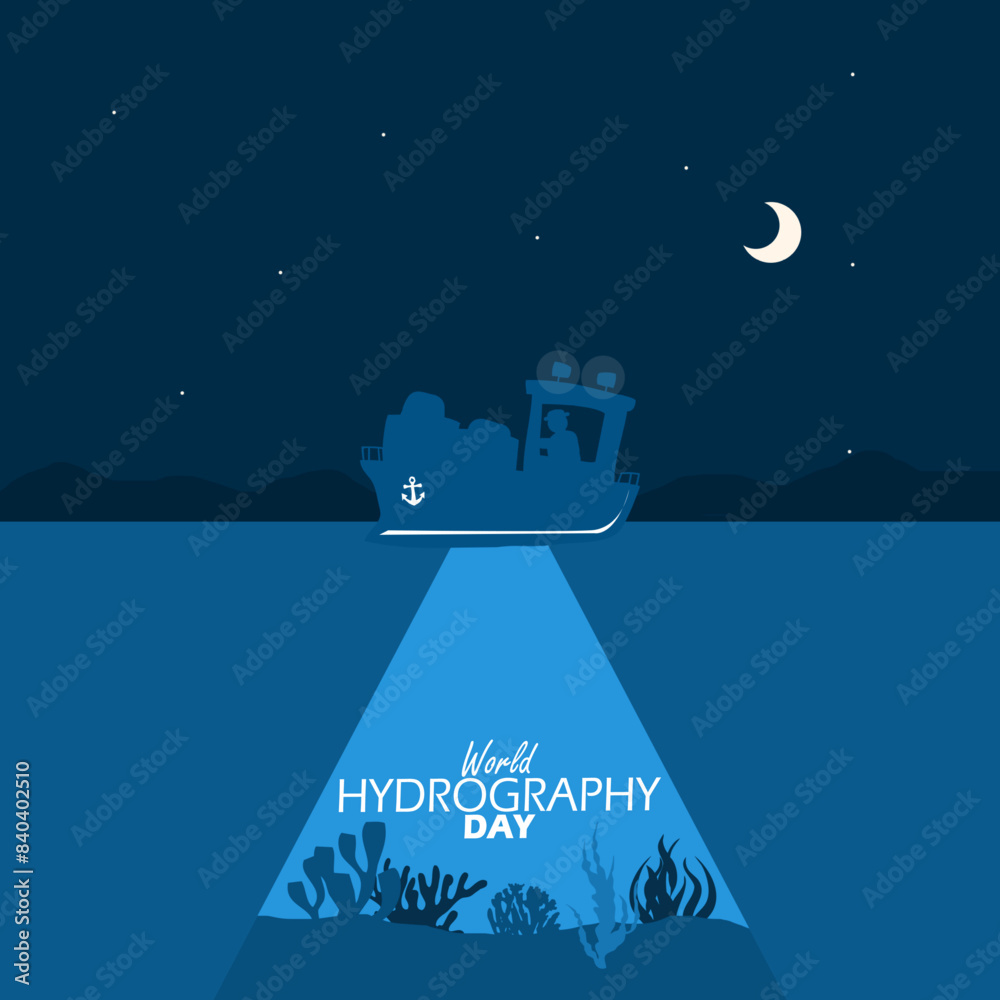 World Hydrography Day event banner. A ship that uses hydrography to ... World Hydrography Day event banner. A ship that uses hydrography to ...