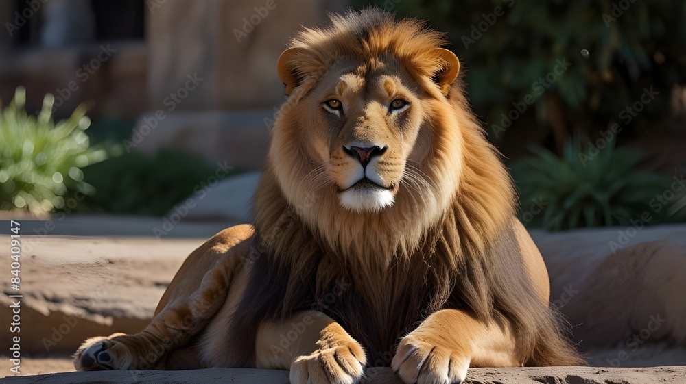 lion in the zoo,Lion in zoo, Zoo animal, Zoo lion, Captive lion, Lion ...
