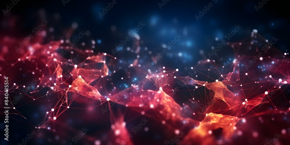 Digital Background with Cosmic Particles for Plexus Data Visualization ...