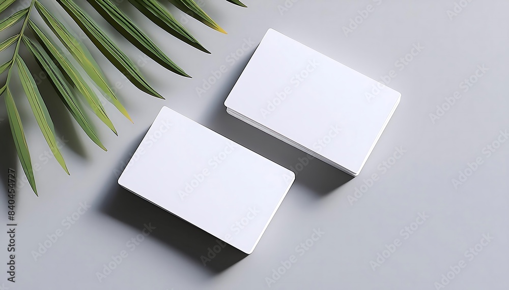Simple business card mockup, showing a plain business card without a ...