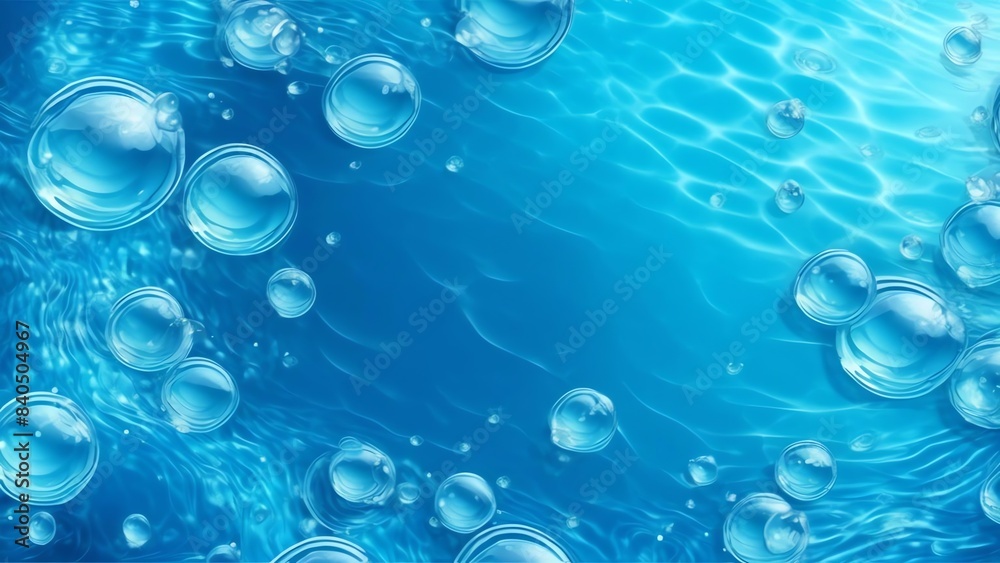 Pattern in vivid blue with bubbles and a texture reminiscent of ruffled ...
