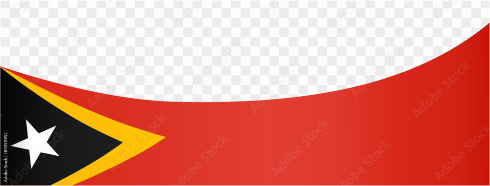 Timor Leste flag wave isolated on png or transparent background vector ...