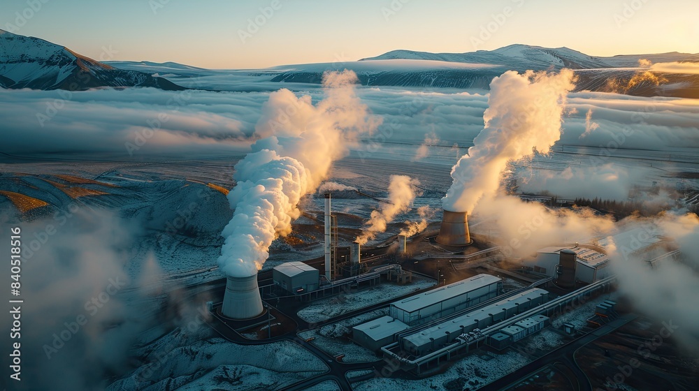 Geothermal Power Plant A geothermal power plant harnesses the Earths ...