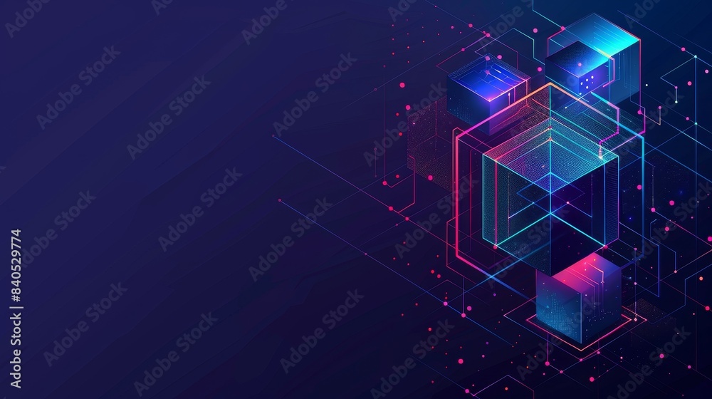 The Hadron Collider tech illustration. Science nuclear accelerator ...