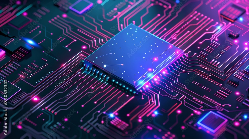 ภาพประกอบสต็อก Concept of electronic hardware development. Electronic ...