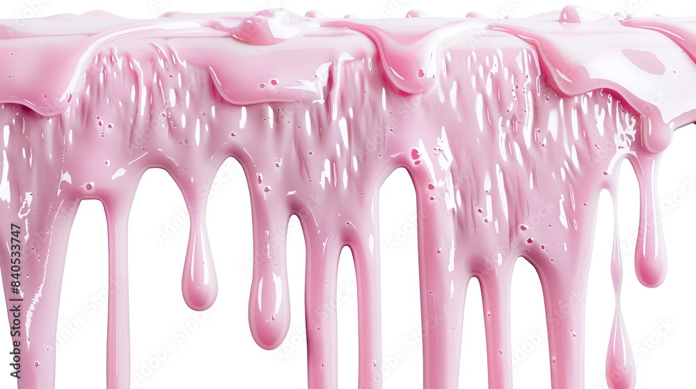 PNG border with melting icing texture, transparent background Stock ...