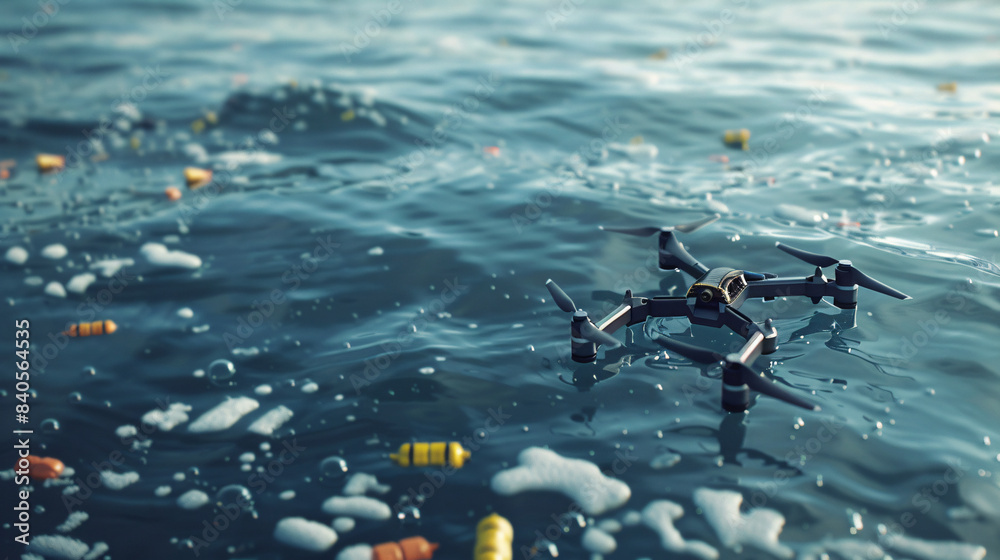 Ocean cleanup drones: Visualize autonomous drones cleaning the oceans ...