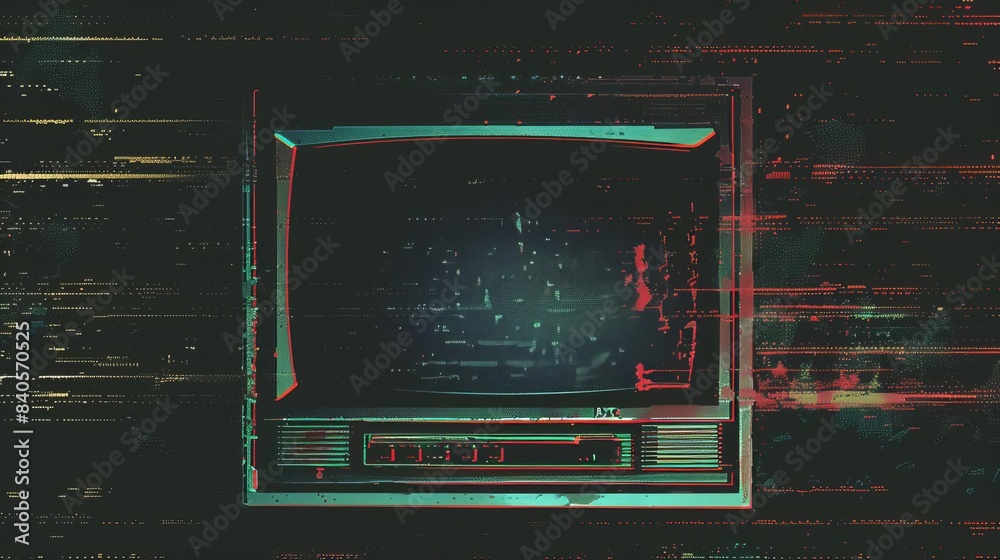 retro vhs scanlines and tv static noise overlay pattern for dystopian ...