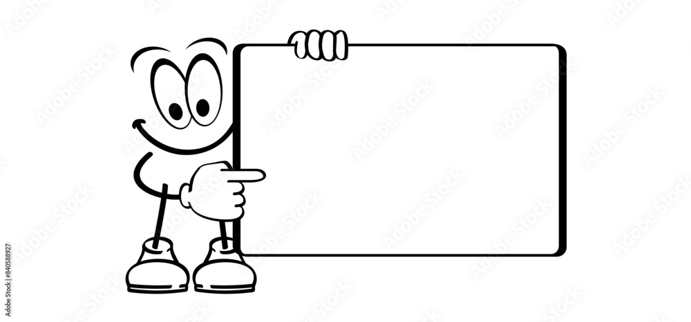 Happy groovy stickman or stick figures man. Comics types, cartoon ...