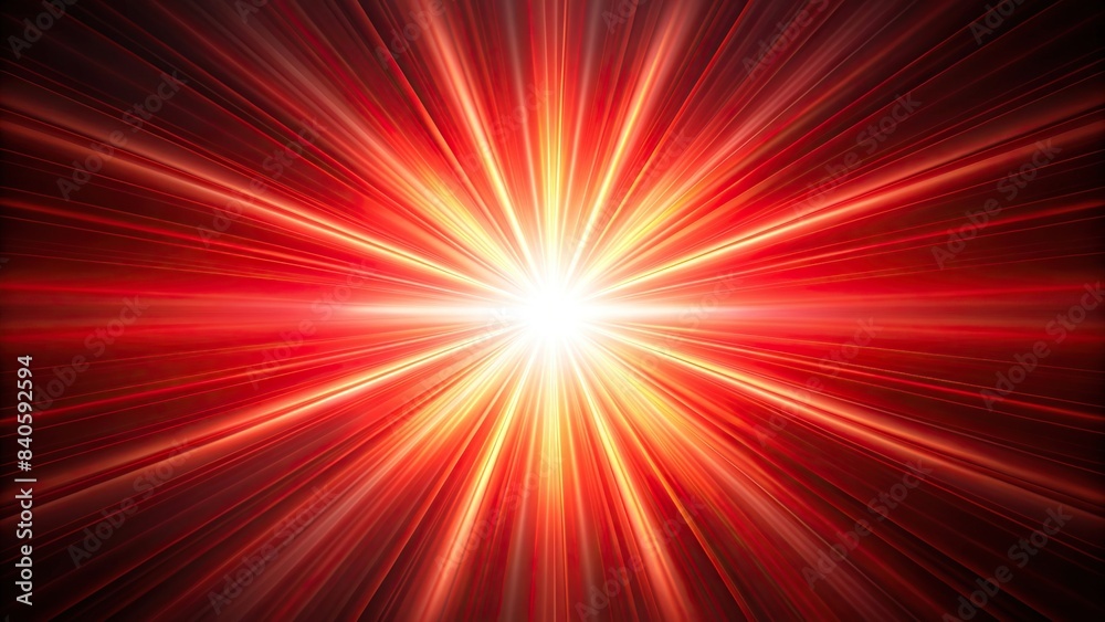 Bright flash of light on ultrawide red black gradient background ...