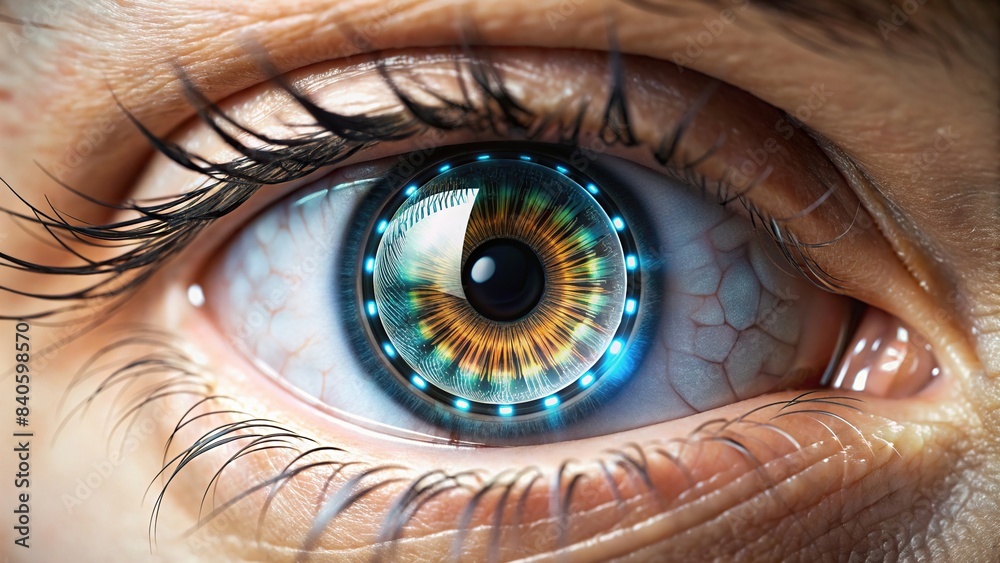 Futuristic ocular implant giving sight to the blind with restored ...