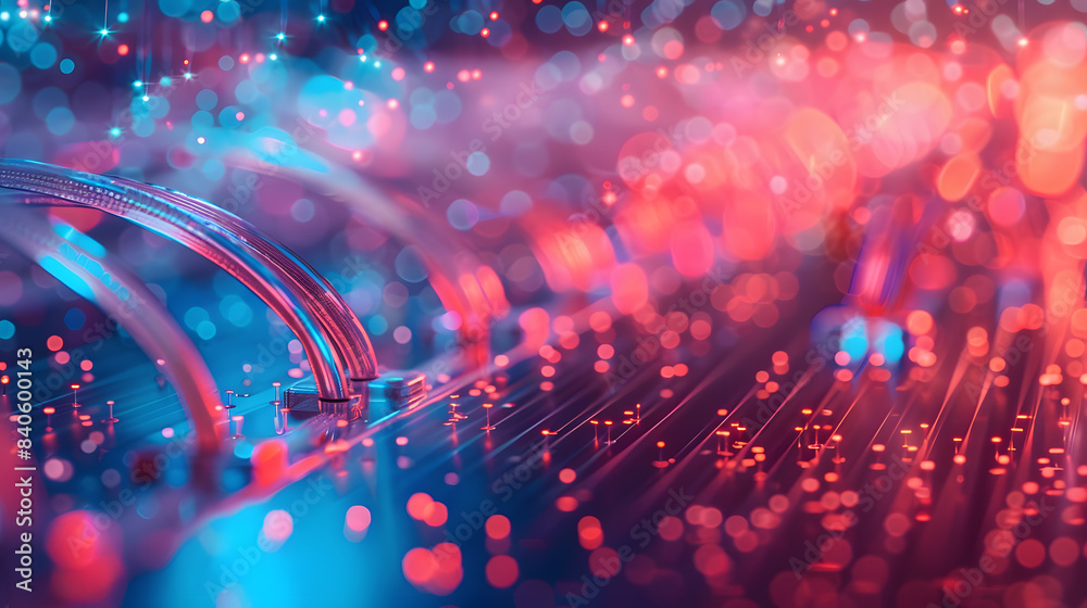 Connection of optical fiber cable technology background, Fiber Optic ...