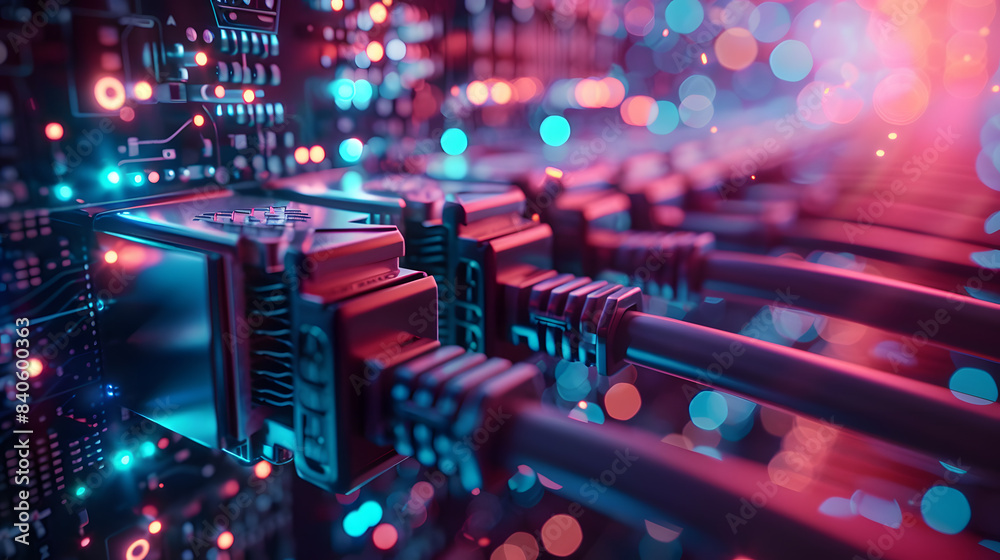 Connection of optical fiber cable technology background, Fiber Optic ...
