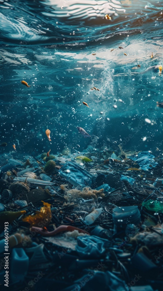 Seawater pollution, serious ocean pollution, marine garbage, World ...