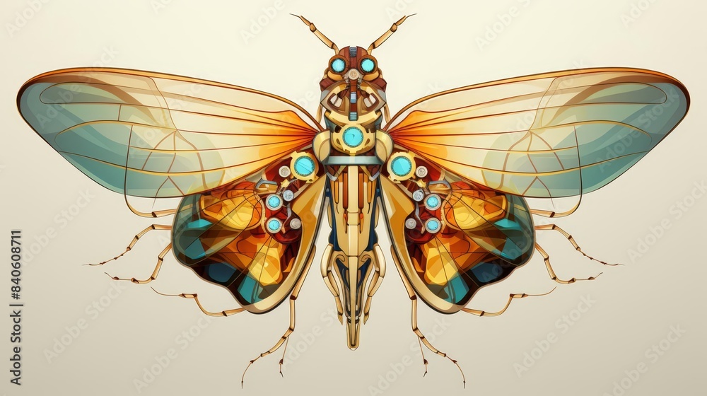 Thorax dissection flat design front view science theme cartoon drawing ...