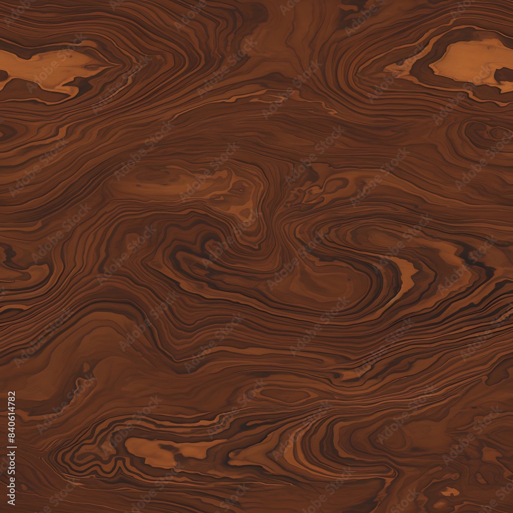 Dark brown wood background with wavy grain texture seamless pattern, 3d ...