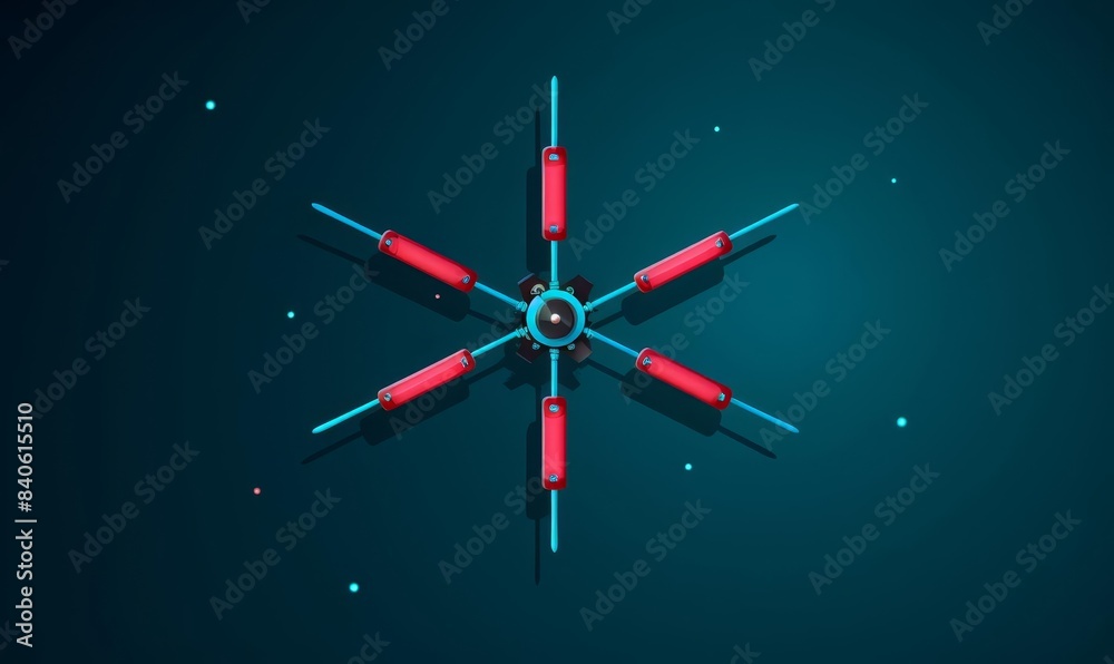 Yagi antenna flat design top view directional antenna animation vivid ...