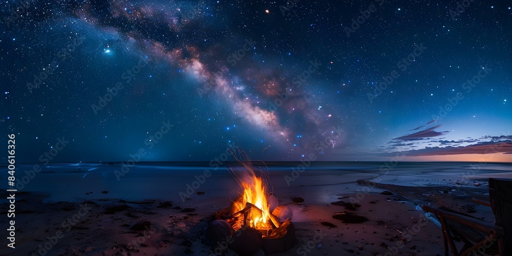 When the Australian outback meets the ocean under a starry night sky ...