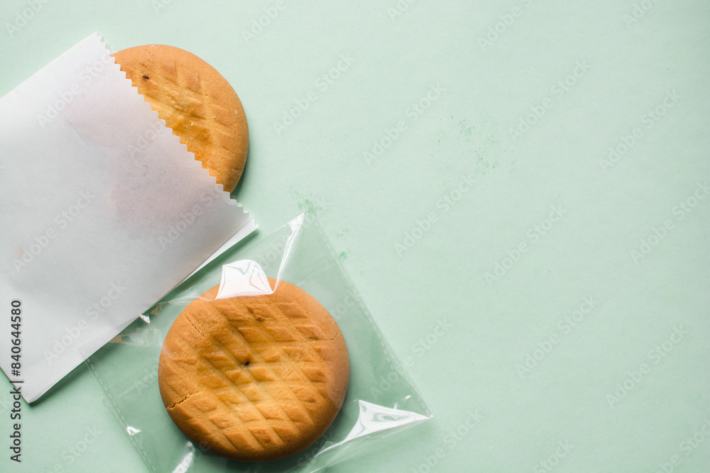 Handheld pies or cookies in paper bag and plastic bag, cookies in ...