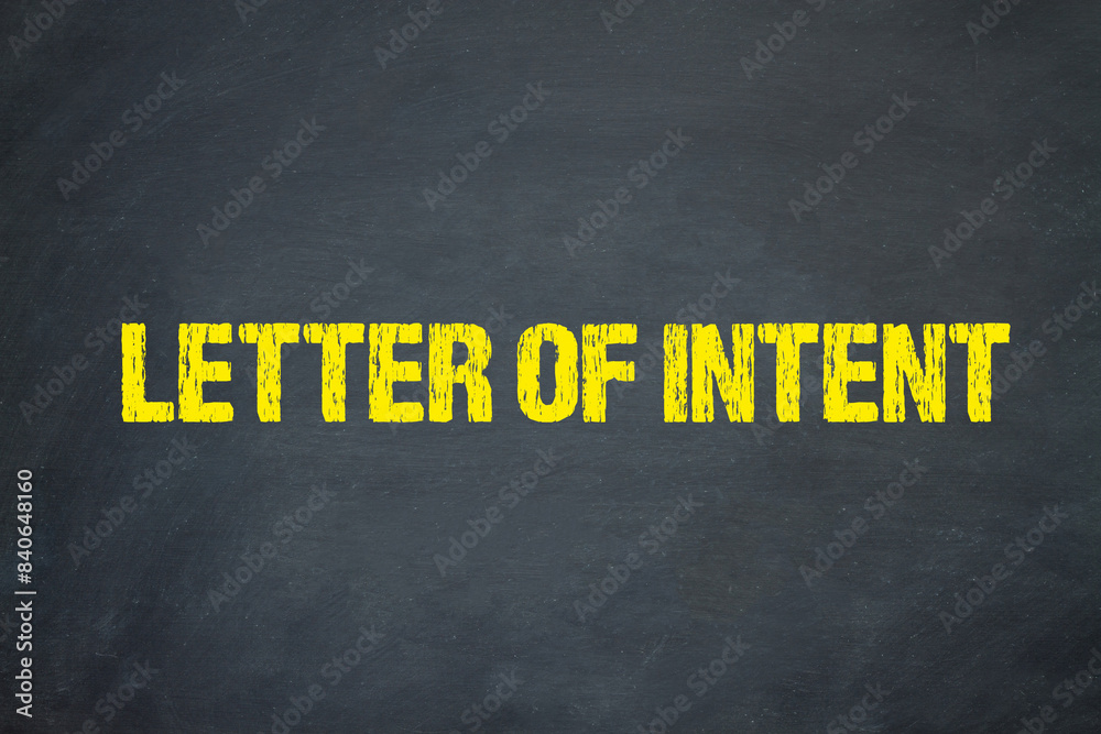 Letter of intent Stock Photo | Adobe Stock