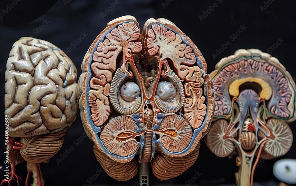 Showcase the various lobes, fissures, and structures of the brain with ...