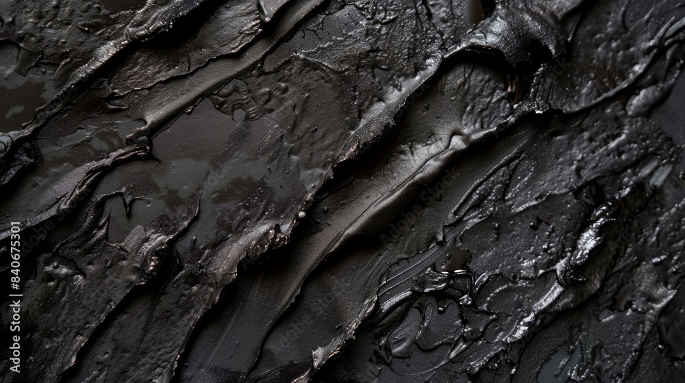 Deep and dark this slick mud texture has a slippery sheen and a thick ...