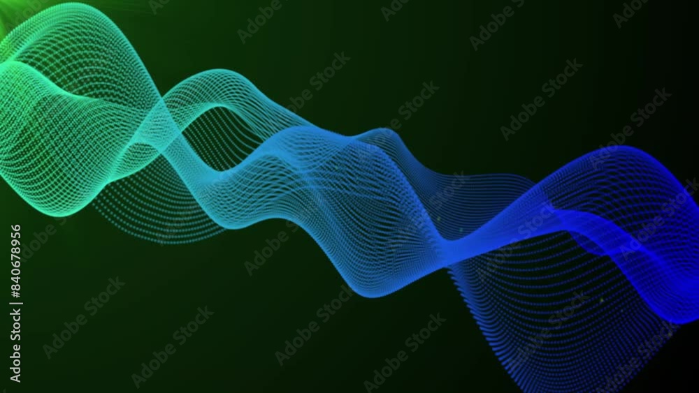 Wave background animation, Abstract seamless color flooped 3D animation ...