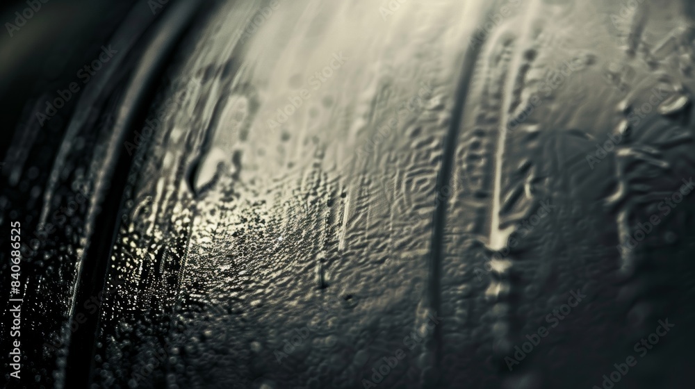 In a closeup image the texture of a rubber tubing looks smooth and ...