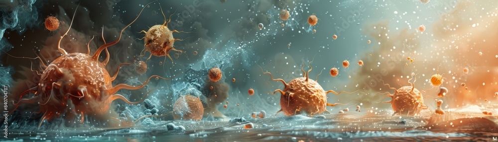 An educational illustration detailing the mechanisms of chemotherapy in ...