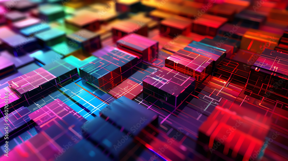 Design a visualization of a digital color palette, graphic design theme ...