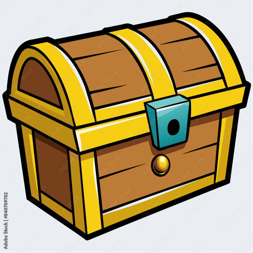 Treasure chest cartoon vector clipart Illustration Stock Vector | Adobe ...