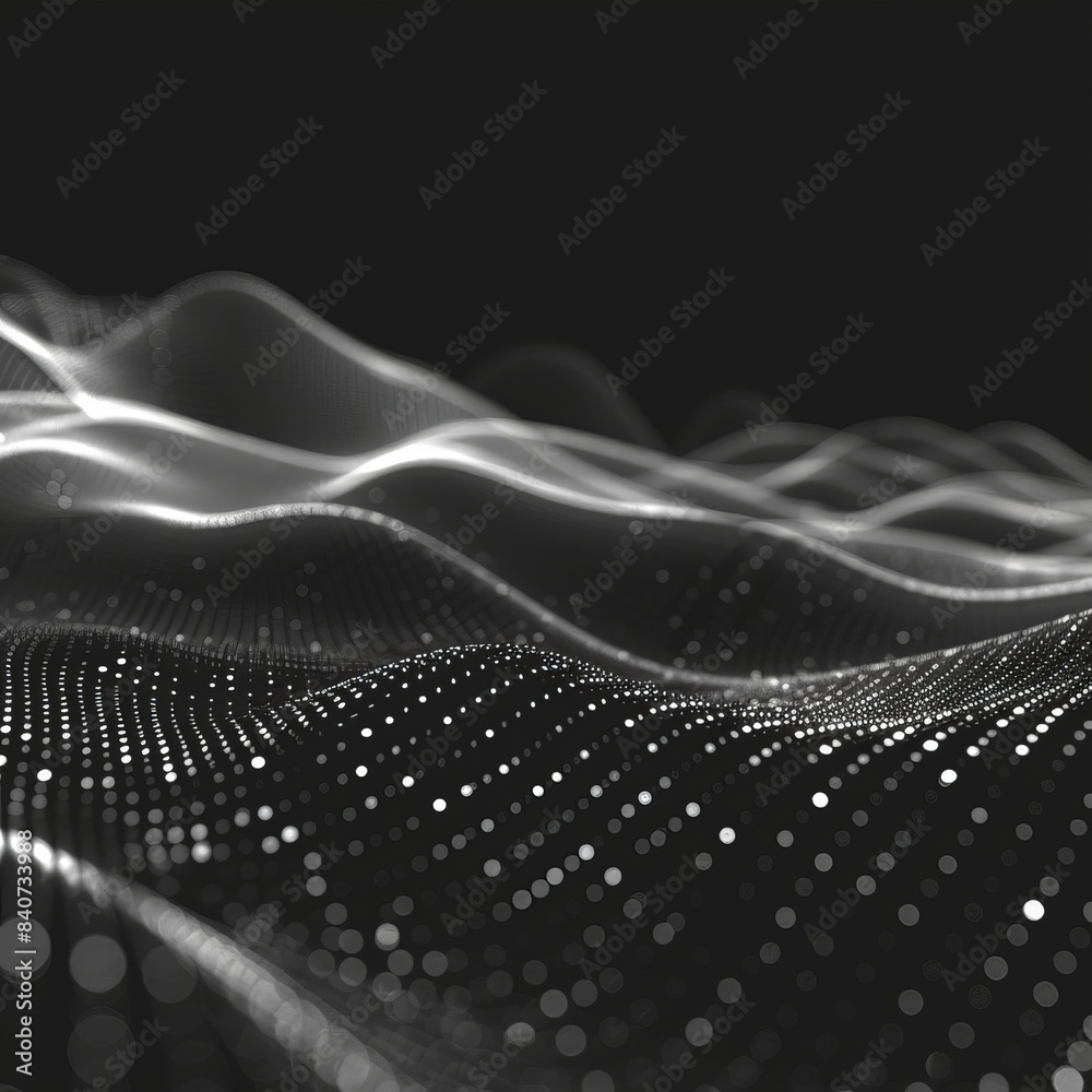 Interconnected lines and dots create a dynamic backdrop, symbolizing ...