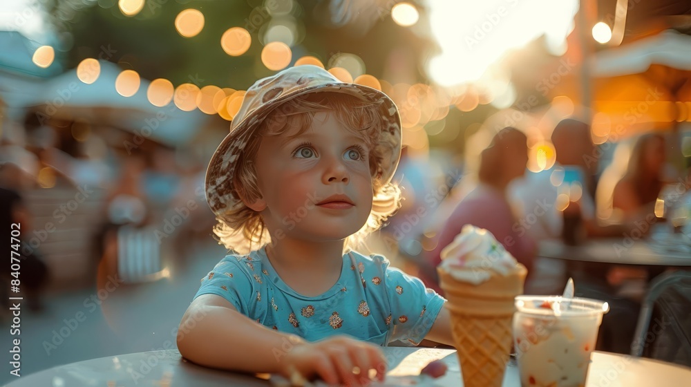 Ice Cream Social Feature a community ice cream social event, with ...