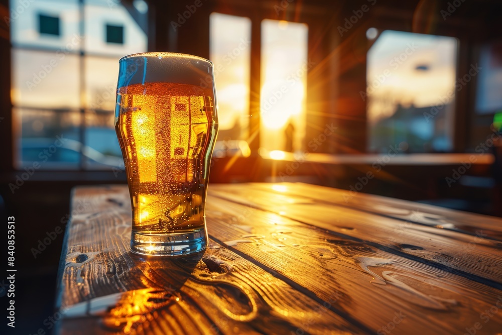 Dark beer being poured into a glass with frothy foam, highlighting the ...