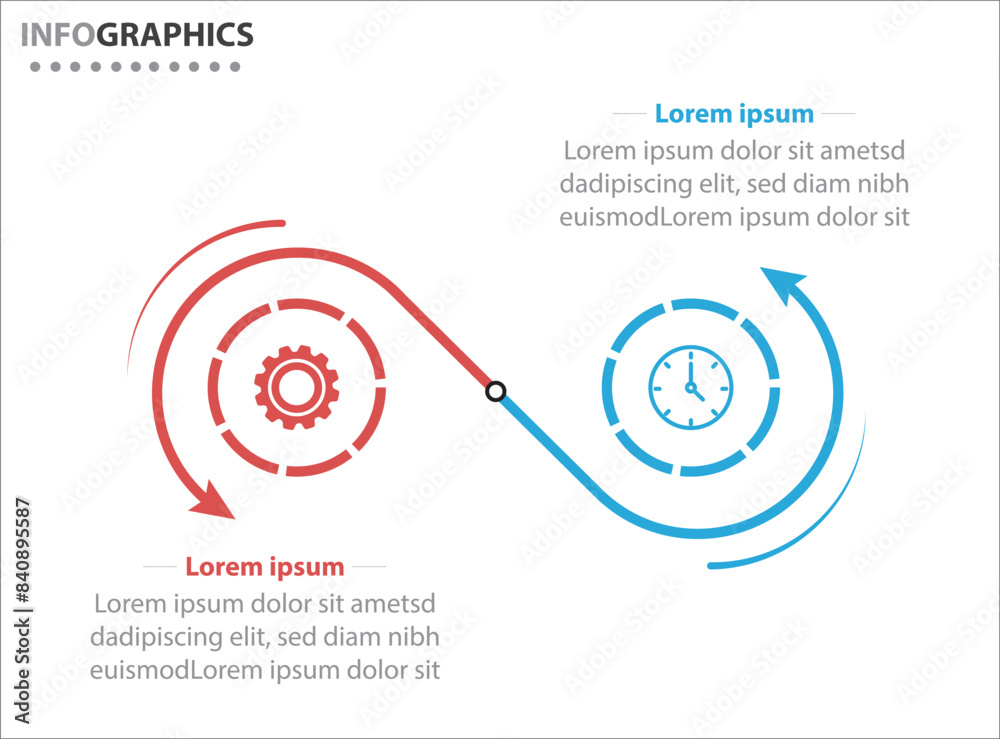 Two infographics element. Vector illustration. Vector business template ...