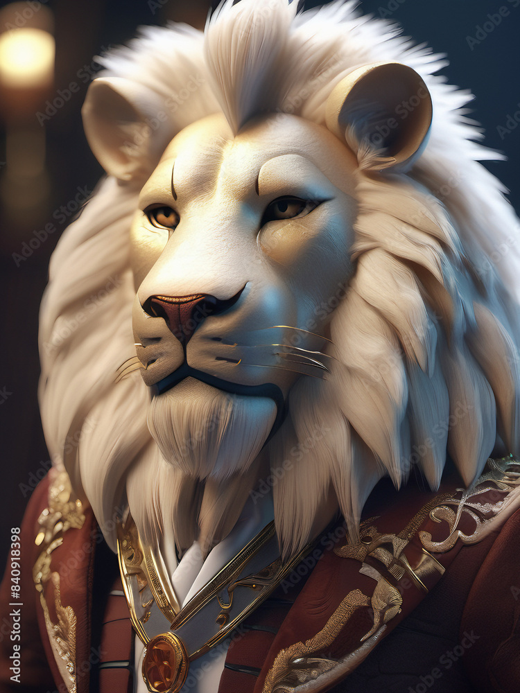 Leon rubio de Milei en traje de gala Stock Photo | Adobe Stock