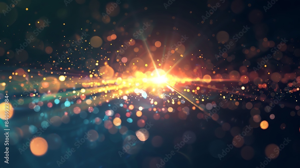 shiny light effect, light leak, bokeh effect, horizon light effect ...