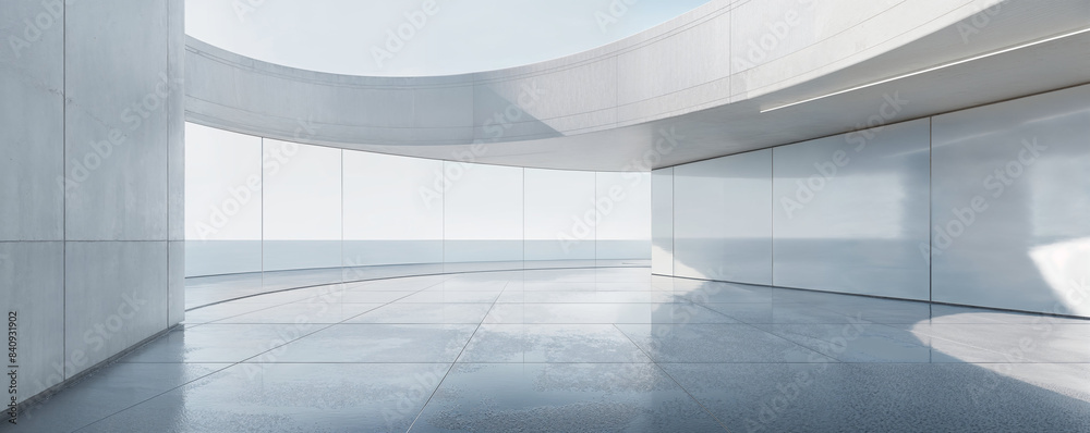 Empty minimal abstract architecture building interior or exterior ...