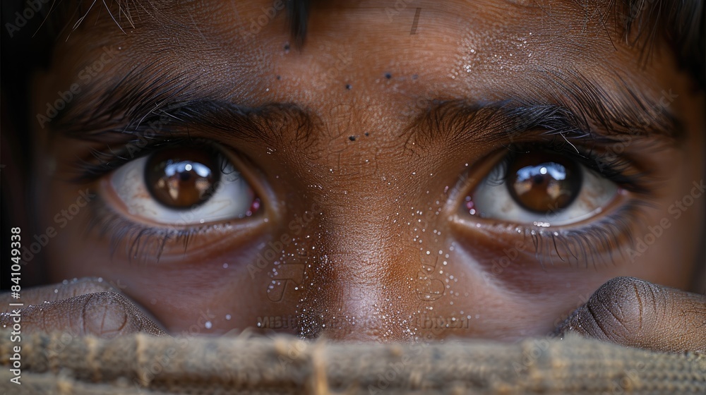 Concept of stopping violence against children, child labor, abuse To ...