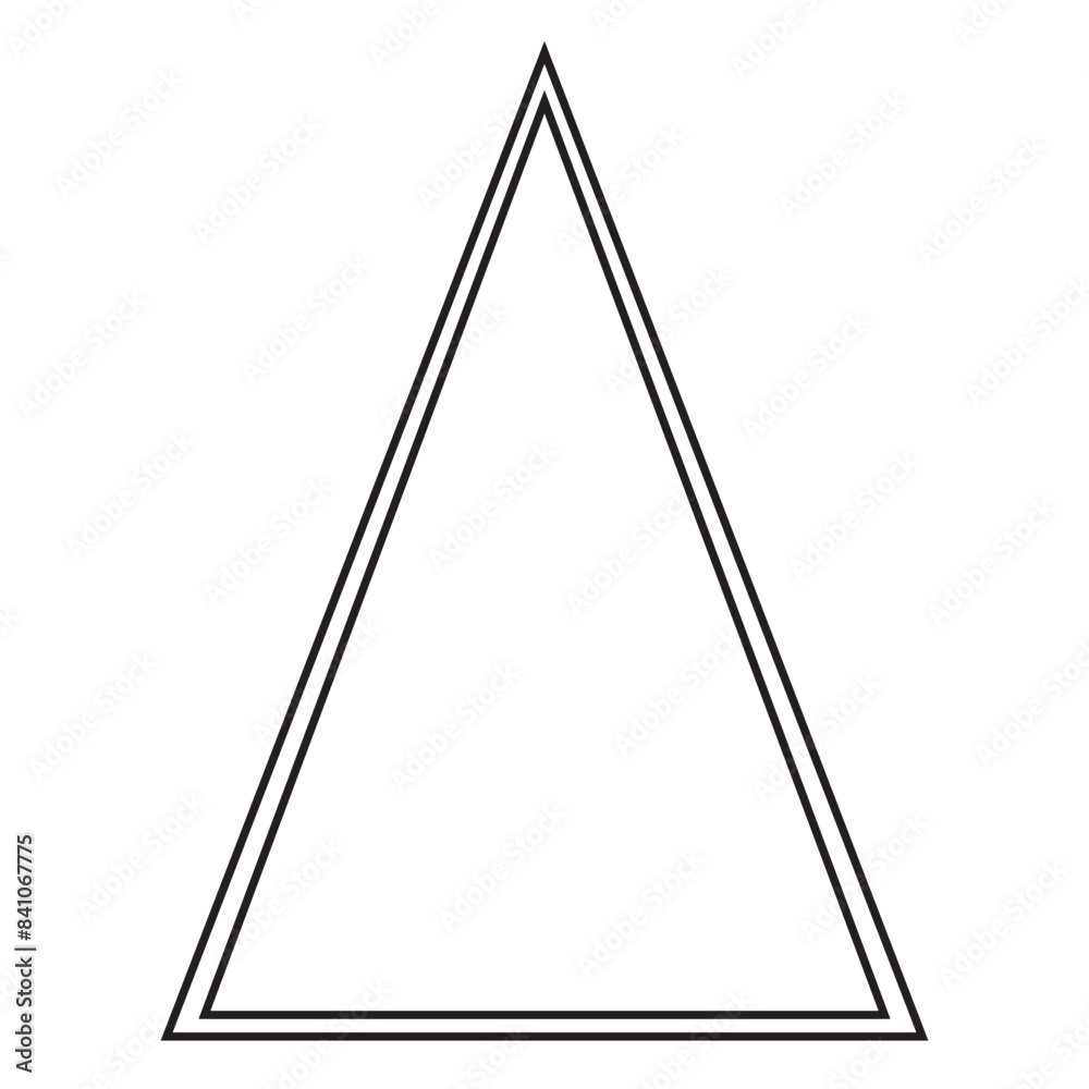 Triangle up arrow or pyramid flat vector icon for apps and websites ...